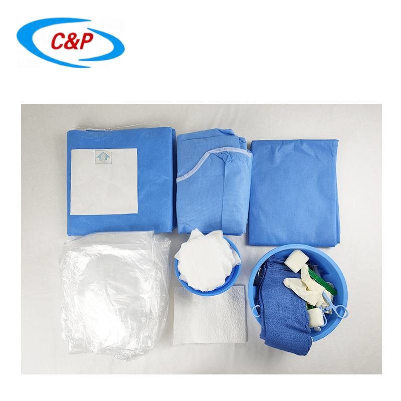 Femoral Angiography Surgical Disposable Drapes Pack Sheets Customized