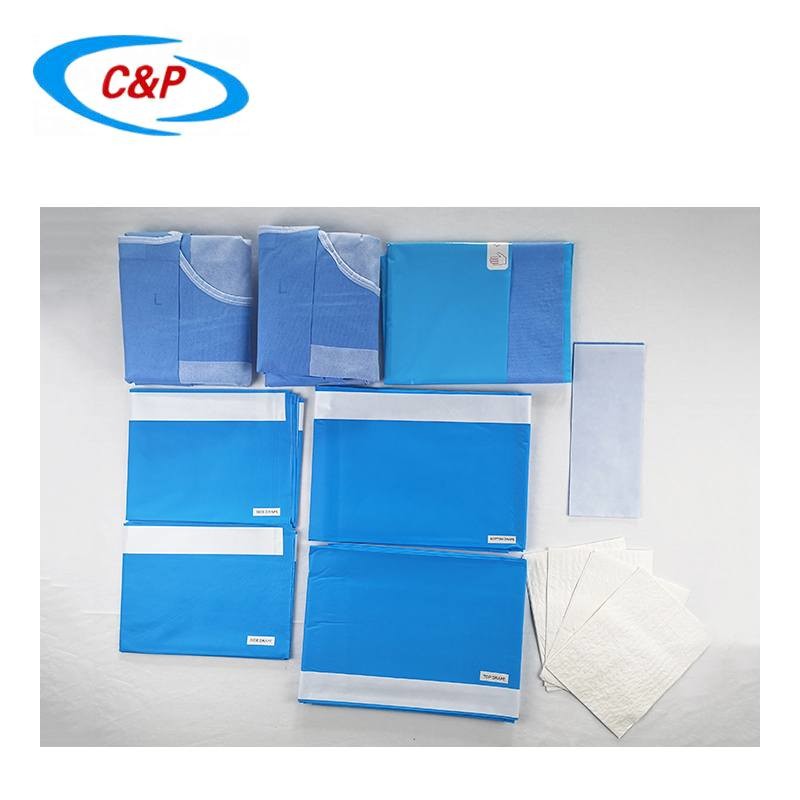 Nonwoven Reinforced Split General Surgery Drape Pack Barrier For ...