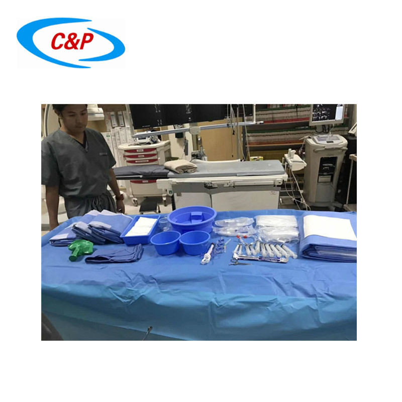 One Side Waterproof Disposable Sterile Cardiovascular Pack Hospitals ...