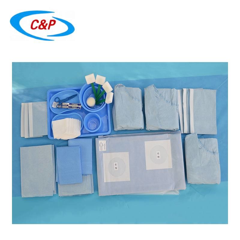 Individually Packaged Disposable Nonwoven Blue Angiography Drape Pack ...