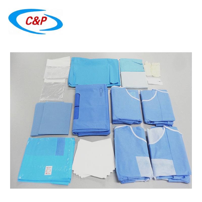 Medical Procedure Sterile Angiography Drape Pack Made Of Non-woven Fabric