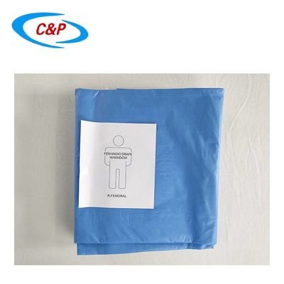 Disposable PP PE Femoral Radial Angiography Drape Sheet For Medical ...